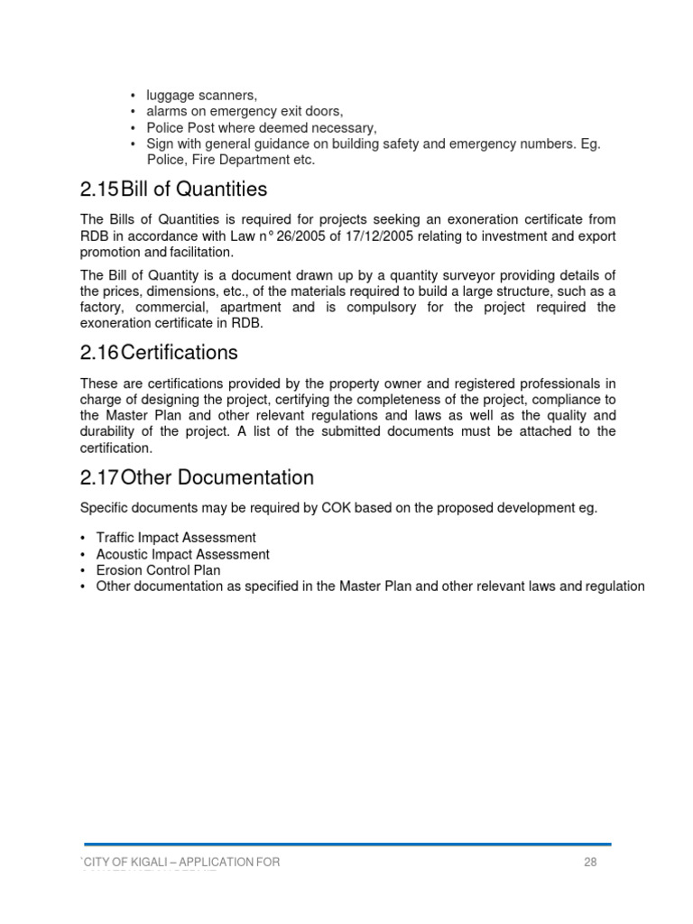 Kigali Construction Permit Application Guide | PDF | Technology ...