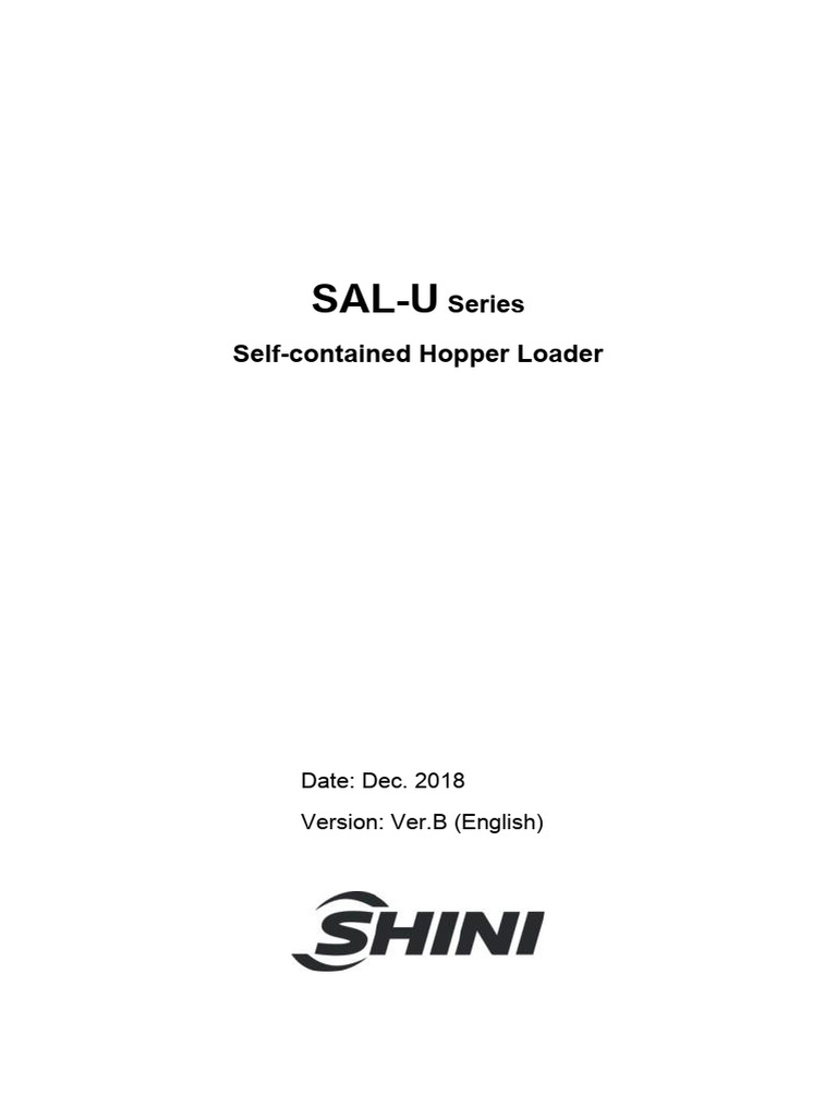 Self Contained Hopper Loader - SAL U | PDF | Computers | Technology ...