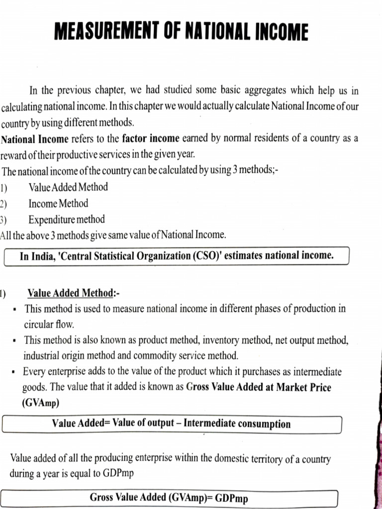 National Income Calculation Guide | PDF | Business | Computers