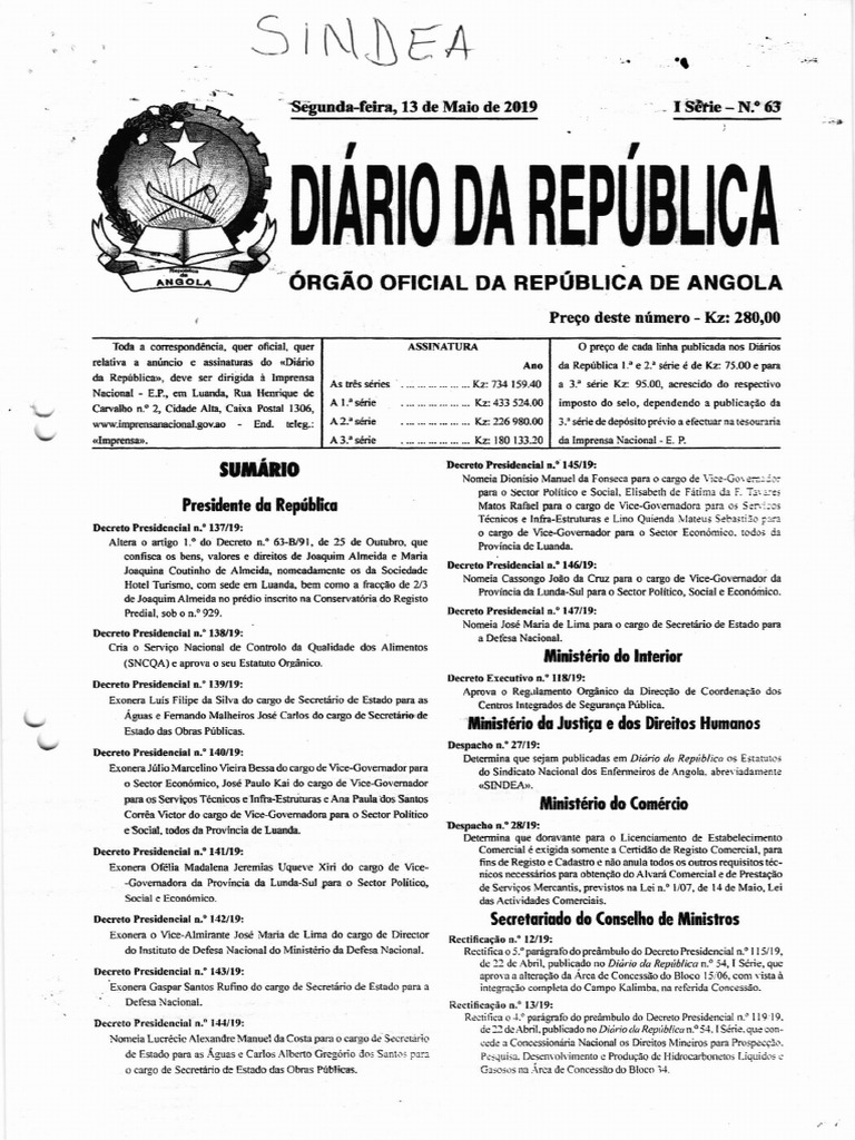 Estatuto Do Sindea | PDF