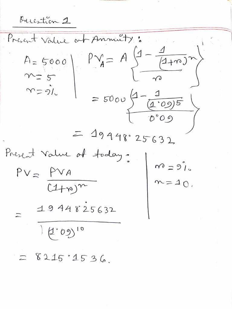 FinMan TVM Assignment | PDF