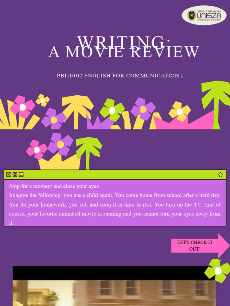 Week 4 Writing A Movie Review | PDF Week 4 Writing A Movie Review | PDF