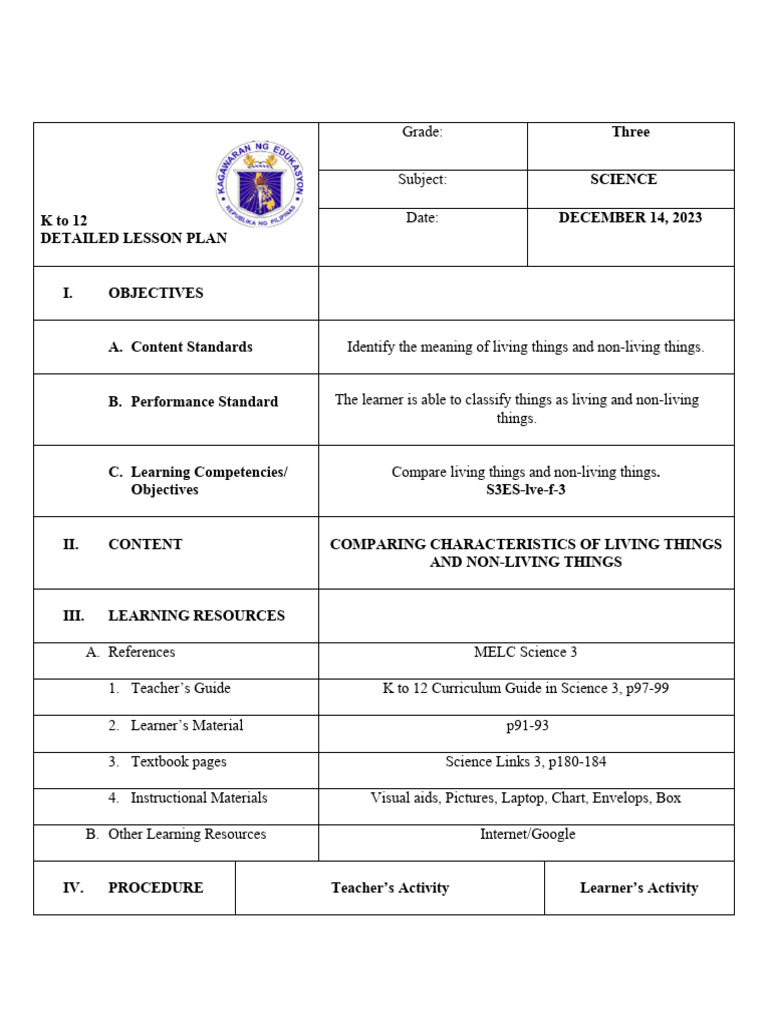 DLP in Science | PDF | Organisms | Teachers