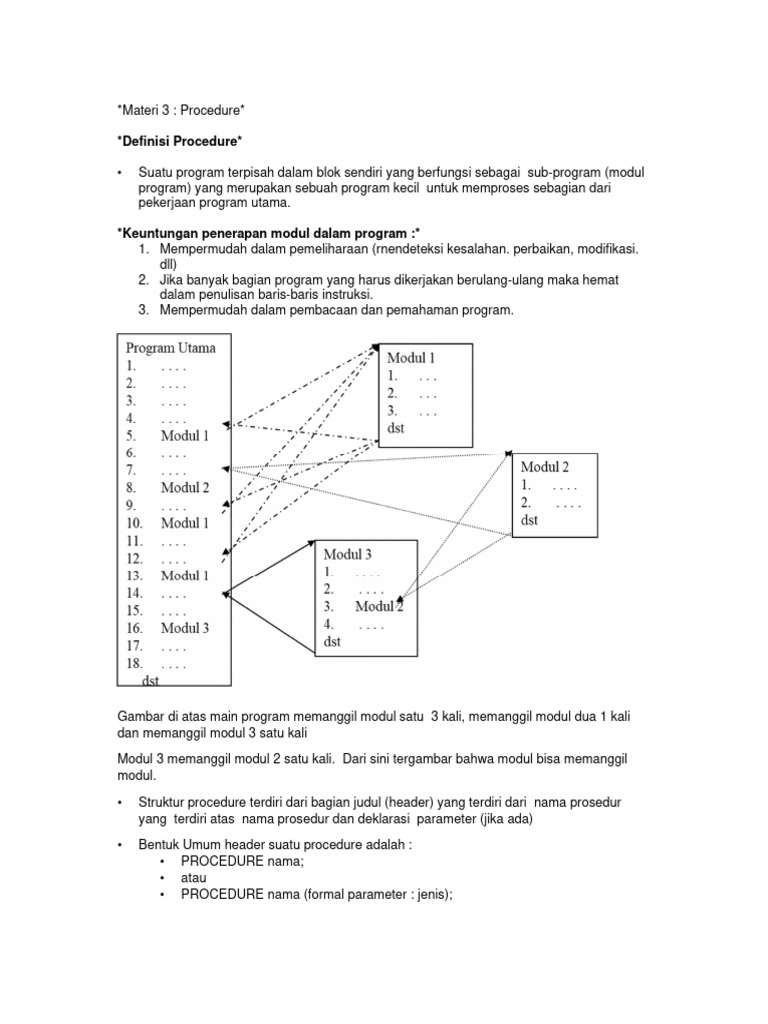 Materi 3-Procedure | PDF