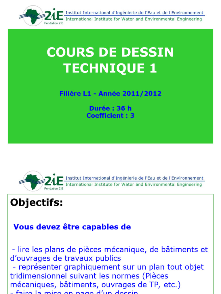 Cours Dessin Technique | PDF | Dessin technique | Dessin