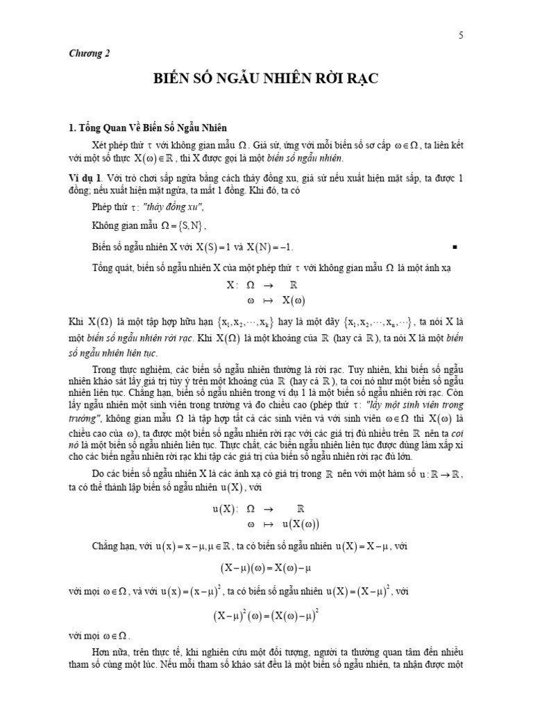 Lythuyet XSTK Chuong 2 | PDF