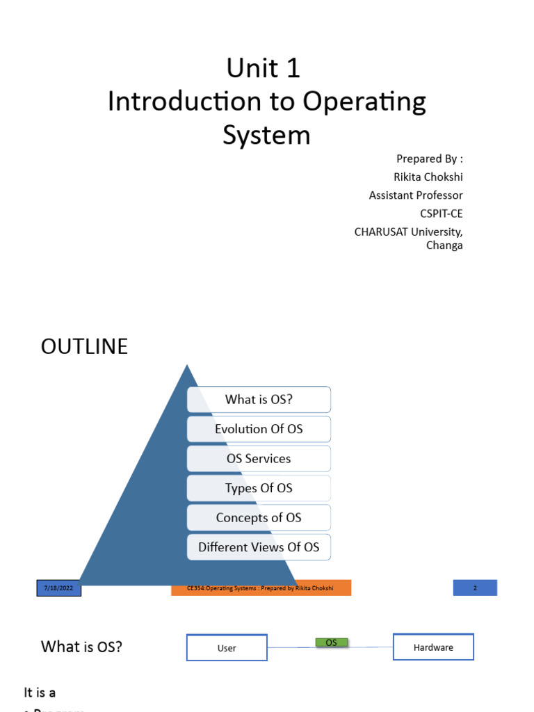 Operating System - Unit1 | PDF | Computers Operating System - Unit1 | PDF | Computers