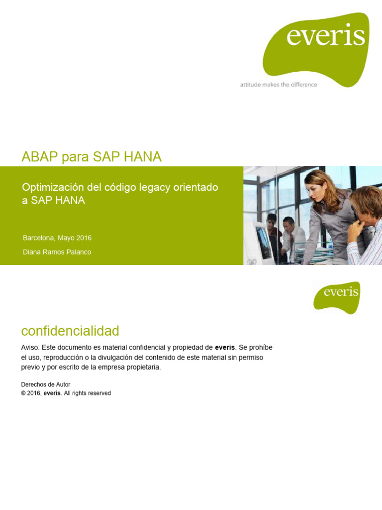 Curso Programación ABAP en SAP HANA 2016v1 | PDF | Software | Ciencias ...