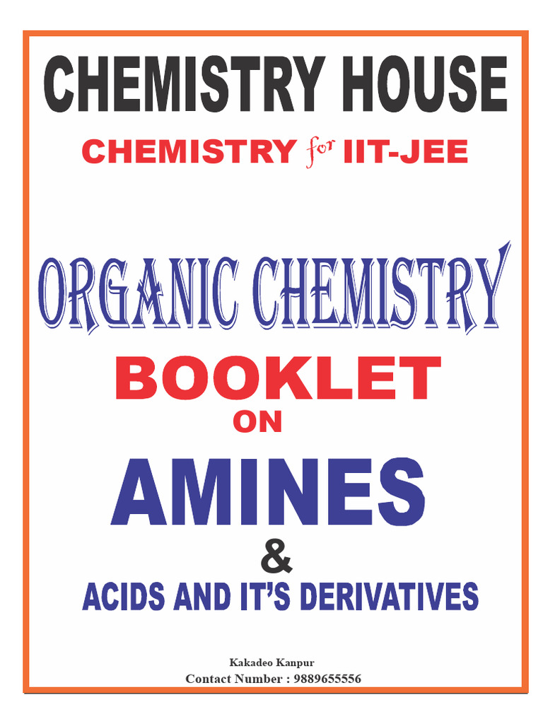 Booklet-1 (Acids & Its Derivatives, Amine) | PDF | Amine | Acid