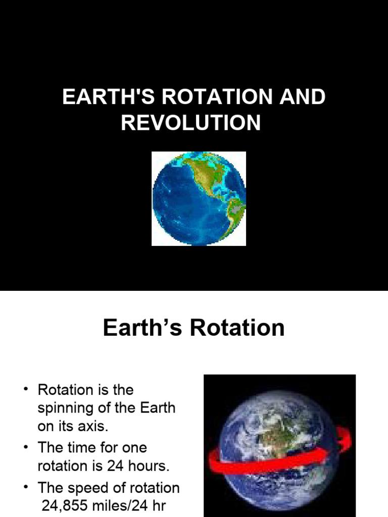 Earths Rotation and Revolution | PDF | Social Science | Travel
