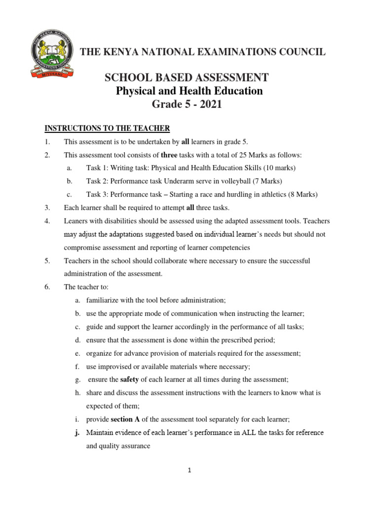P.E Grade 5 | PDF | Learning | Health Education