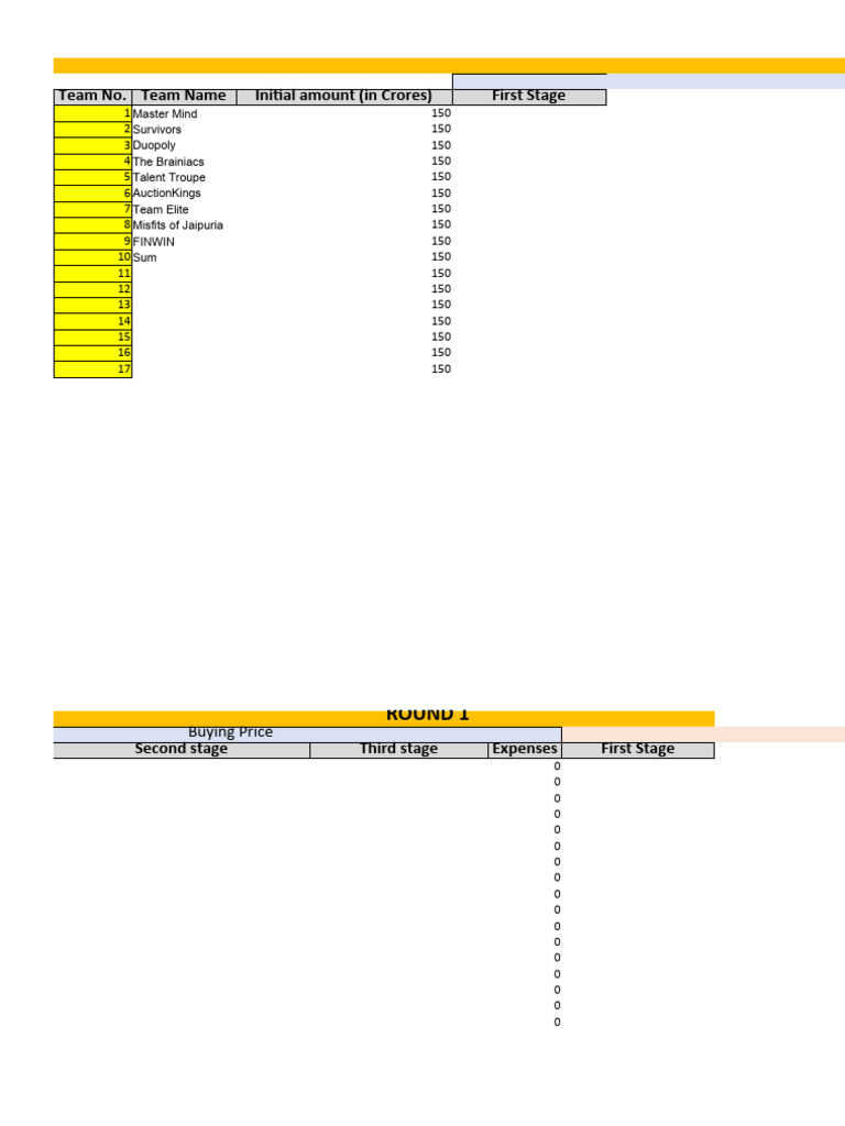 Excel Calculation (Monopoly 3.0) | PDF | Business | Market (Economics)