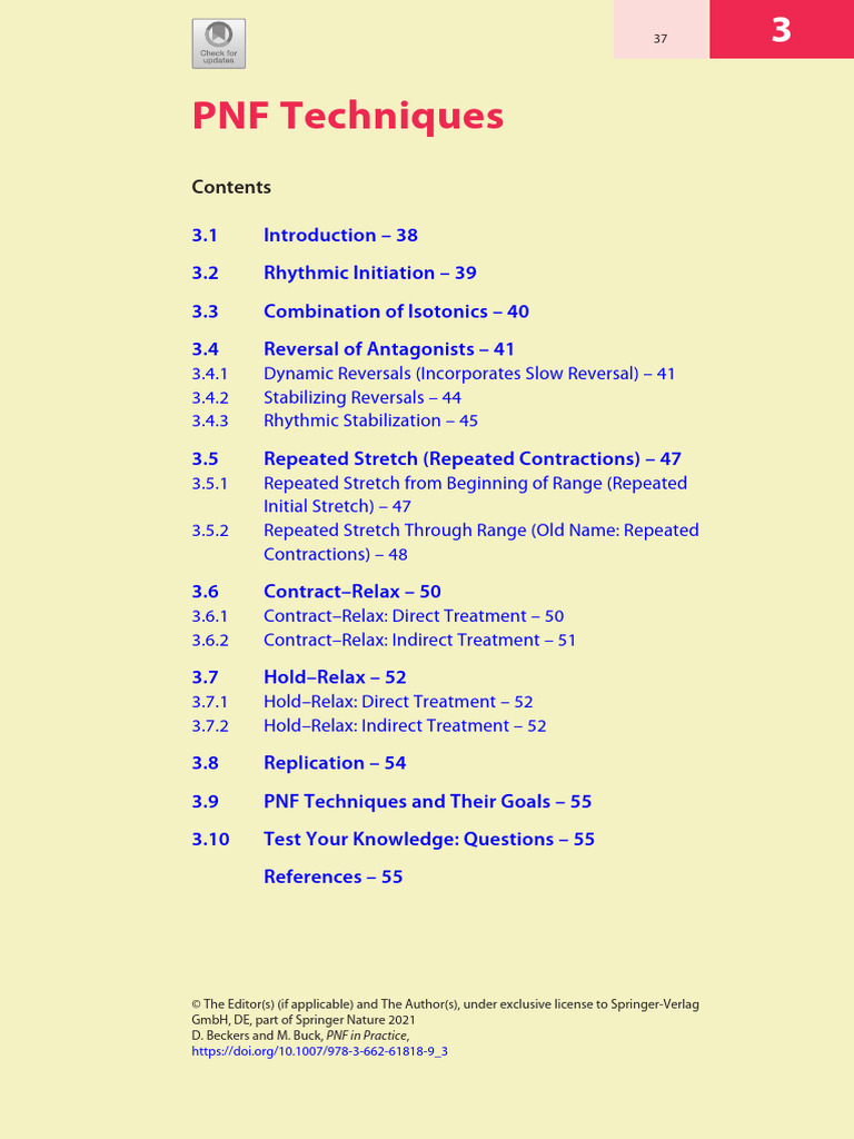 PNF Techniques | PDF | Anatomical Terms Of Motion | Human Leg
