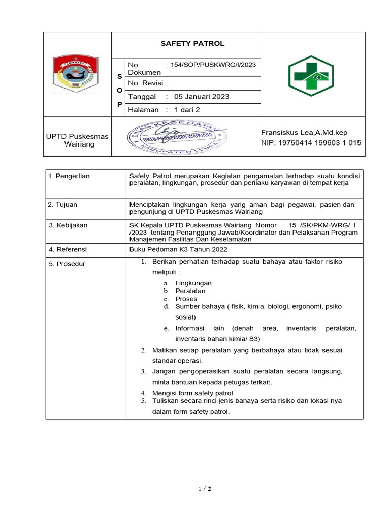 1.4.5.1 Spo Safety Patrol | PDF