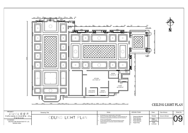 Ceiling Light Plan: AC AC | PDF
