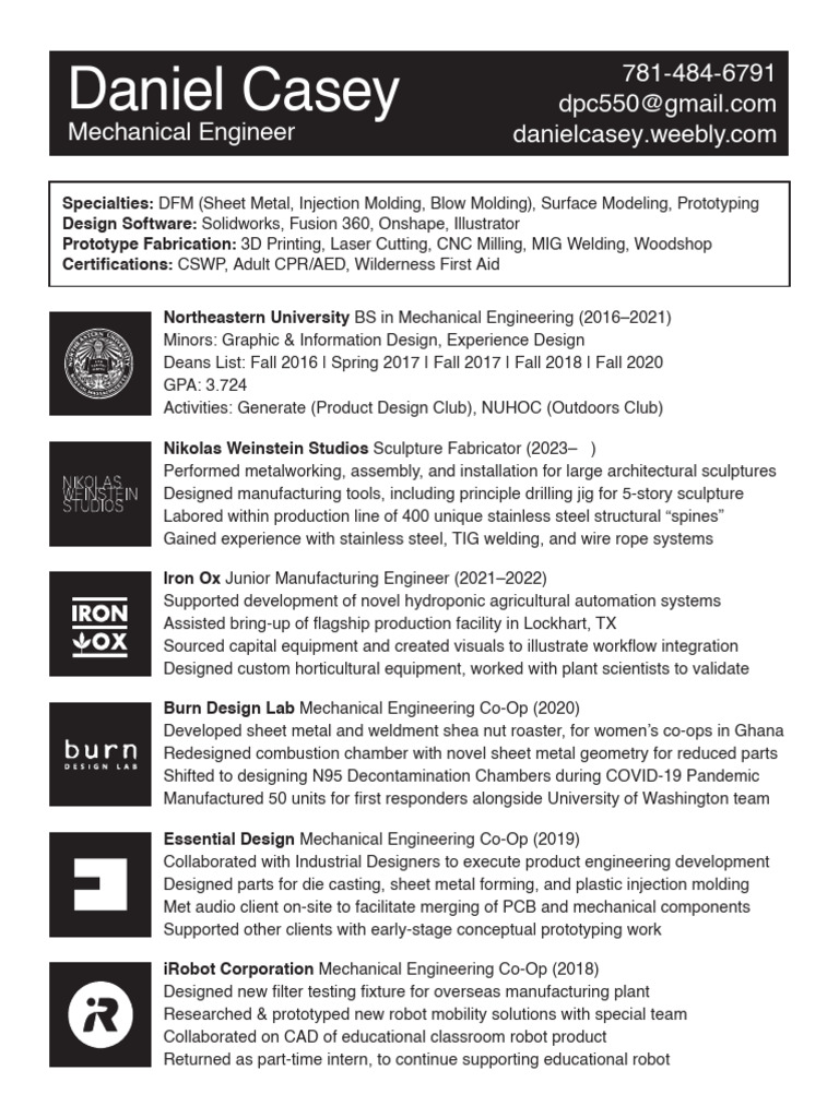 Daniel Casey Resume | PDF