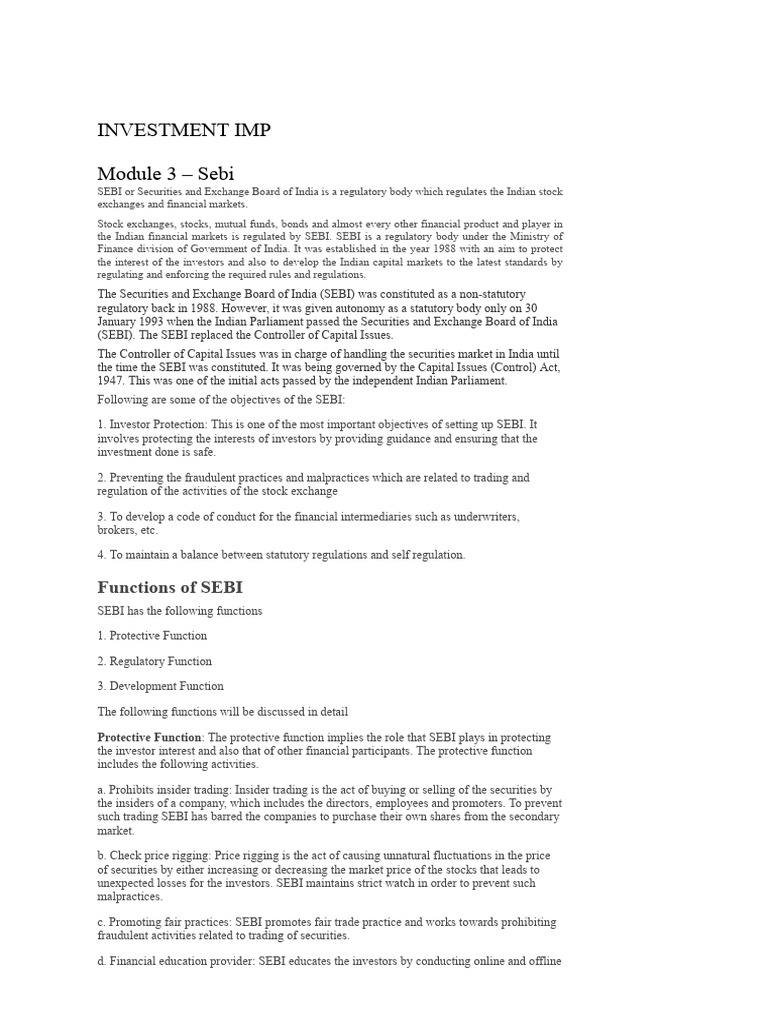 Investment Notes | PDF | Investment Fund | Mutual Funds