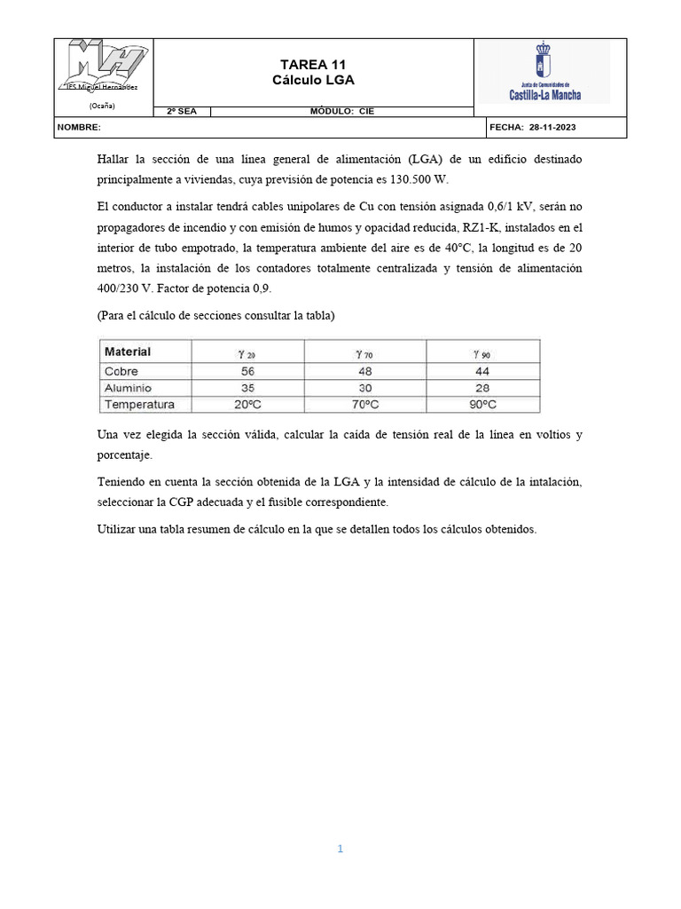 Calculo LGA | PDF