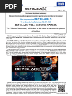 X Format Rules - World Beyblade Organization | PDF