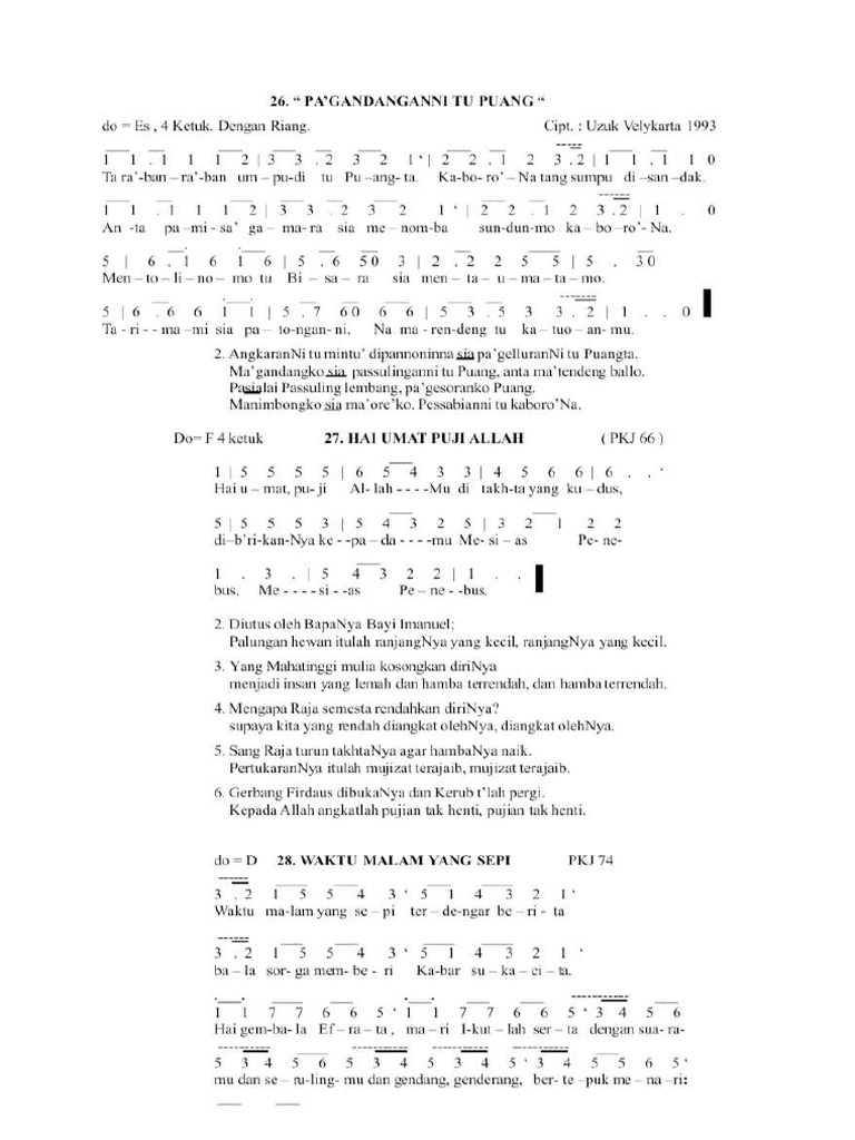 Pagandanganni Tu Puang | PDF