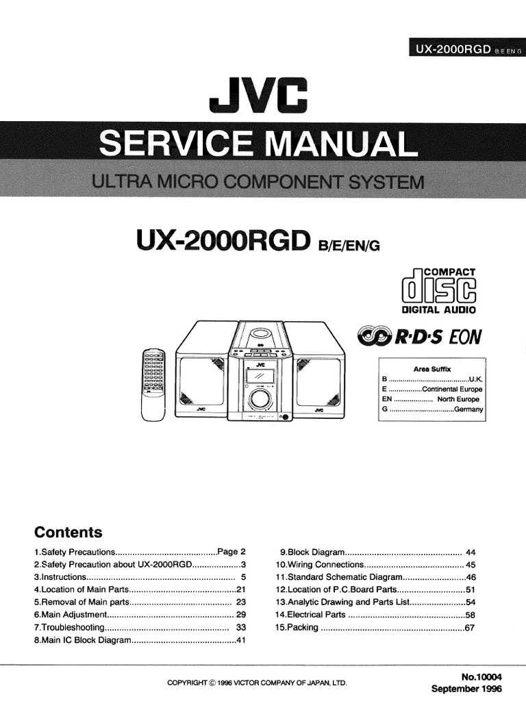 JVC Ux-2000rgd | PDF
