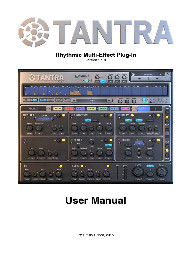 Tantra User Manual | PDF | Equalization (Audio) | Installation (Computer Programs)