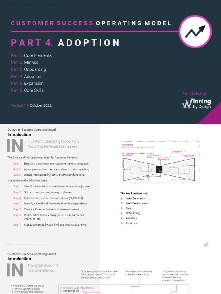 Winning by Design - CS Operating Model - 4 ADOPTION | PDF | Risk ...