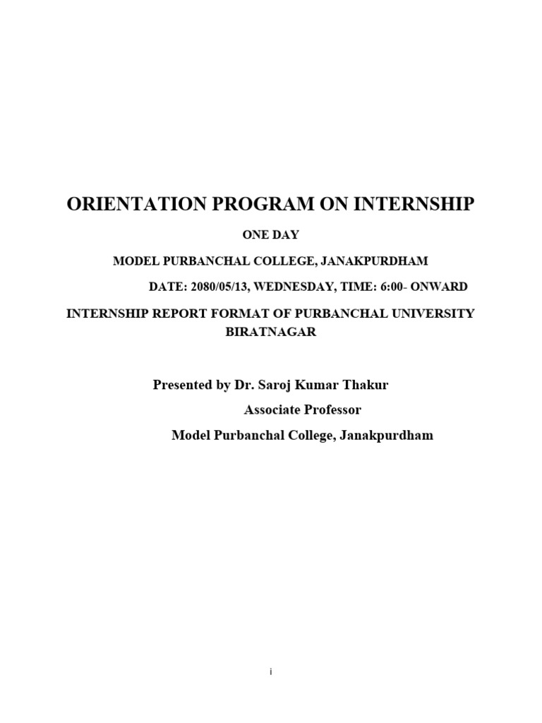 Guidelines of An Internship Report BBA 7th Sem PU | PDF | Banks ...
