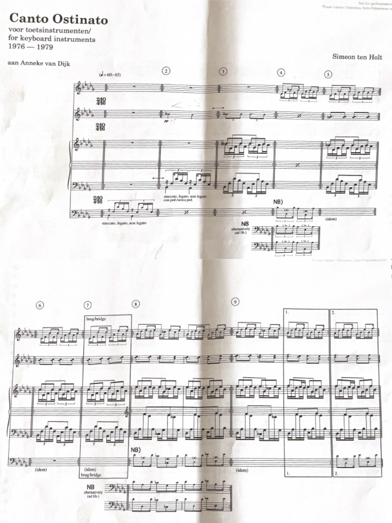 Canto Ostinato | PDF