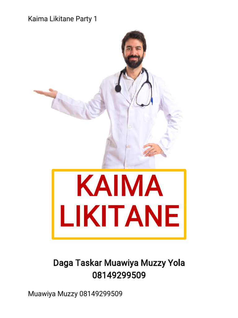 Kaima Likita Ne Part 1 Hausa | PDF