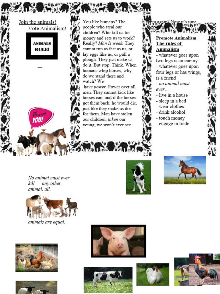 Animal Farm Leaflet | PDF