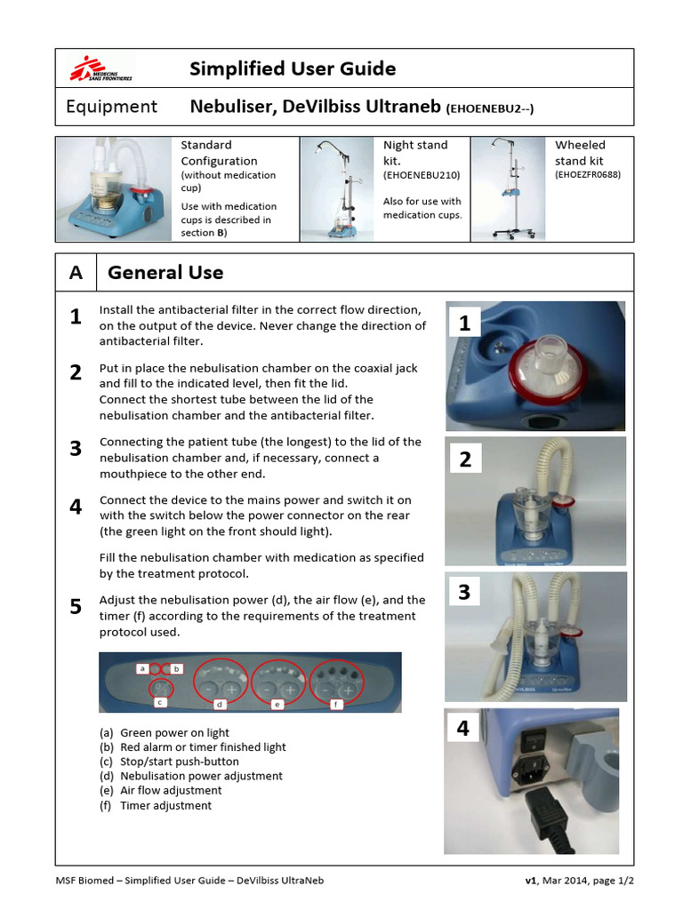 DeVilbiss UltraNeb User Guide | PDF