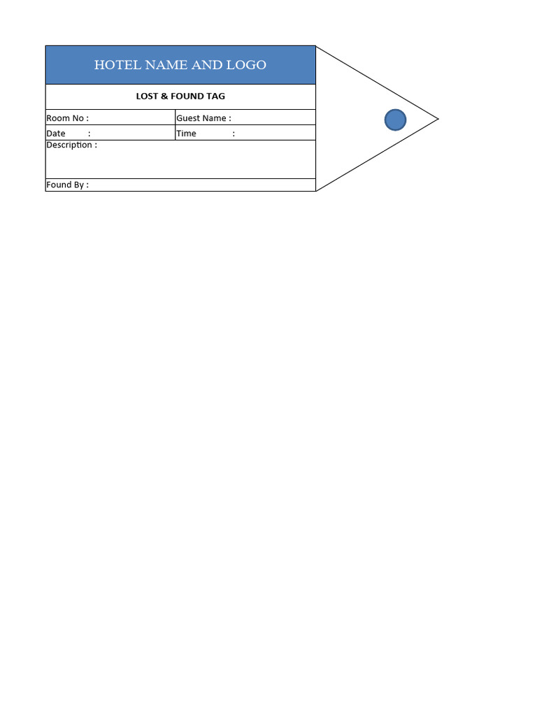 Lost & Found Tag | PDF