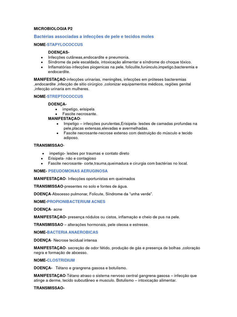 Microbiologia P2 Resumo PDF | PDF
