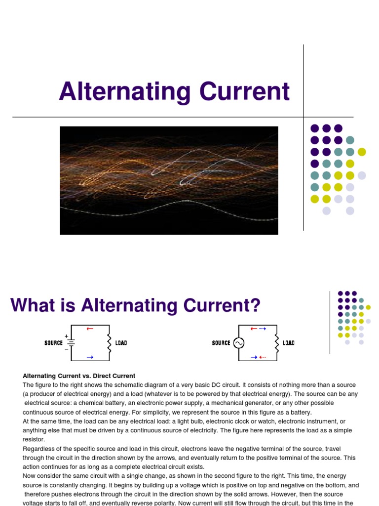 Alternating Current.1 | PDF | Inductor | Transformer
