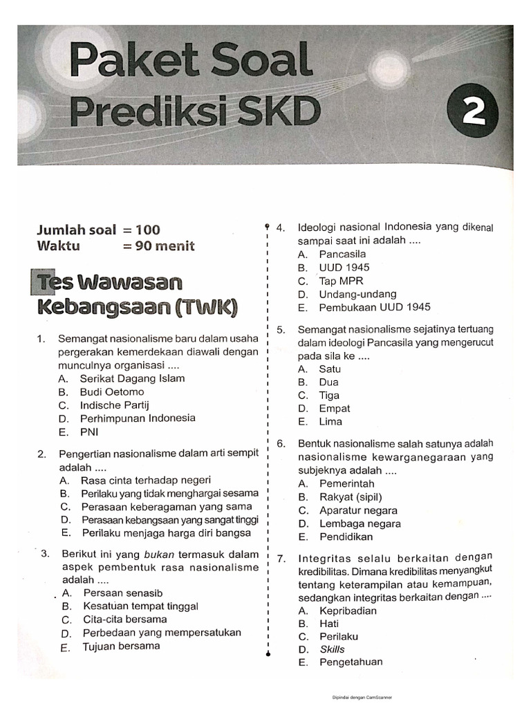 Paket Skd 2 Pdf Pdf