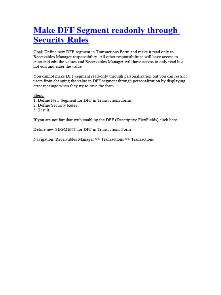 Make DFF Segment Readonly Through Security Rules | PDF | Computer Architecture | Microsoft Windows