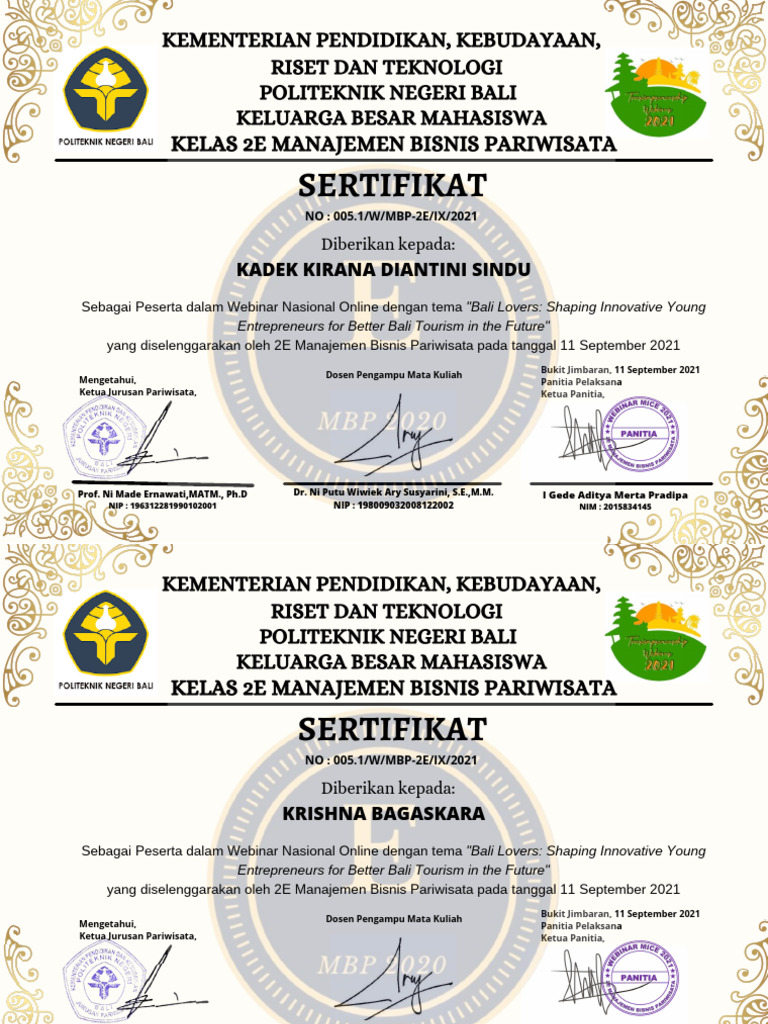 Champagne Gold Decorative Frame Appreciation Certificate - 2 PDF | PDF