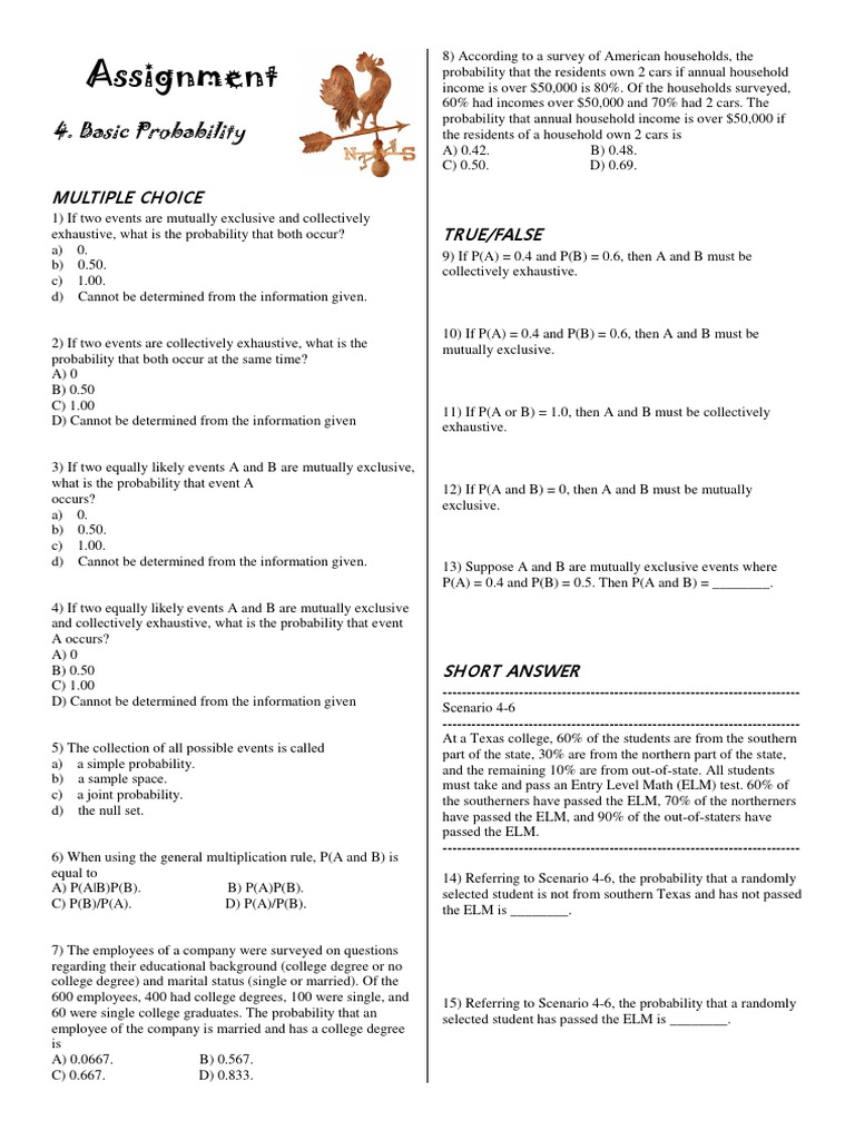4 Basic Probability | PDF | Probability | Scientific Method