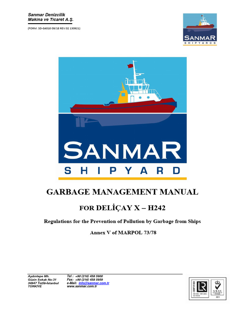 H242 10610R1 Garbage Management Manual | PDF
