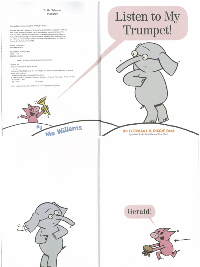 1 An+Elephant+& Amp +Piggie+Book+-+Listen+to+my+Trumpet! | PDF
