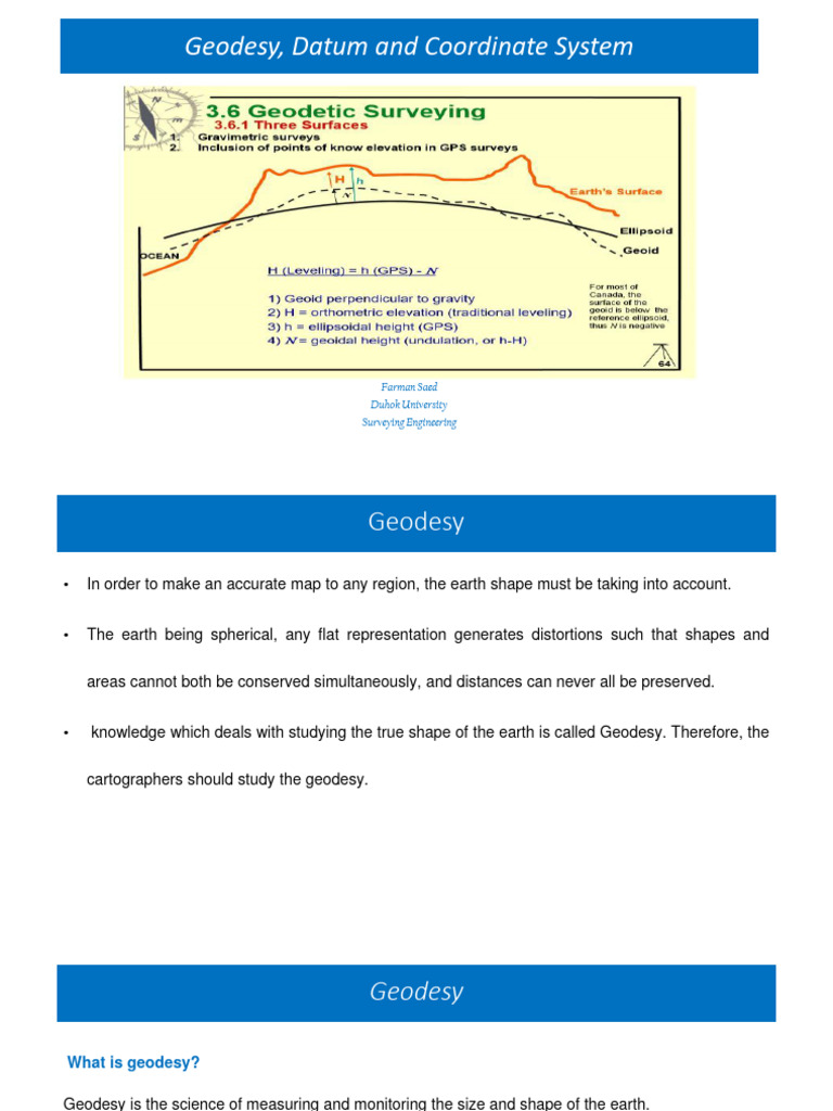 3 - Basic Geodesy, GCSystem | PDF | Geodesy | Latitude