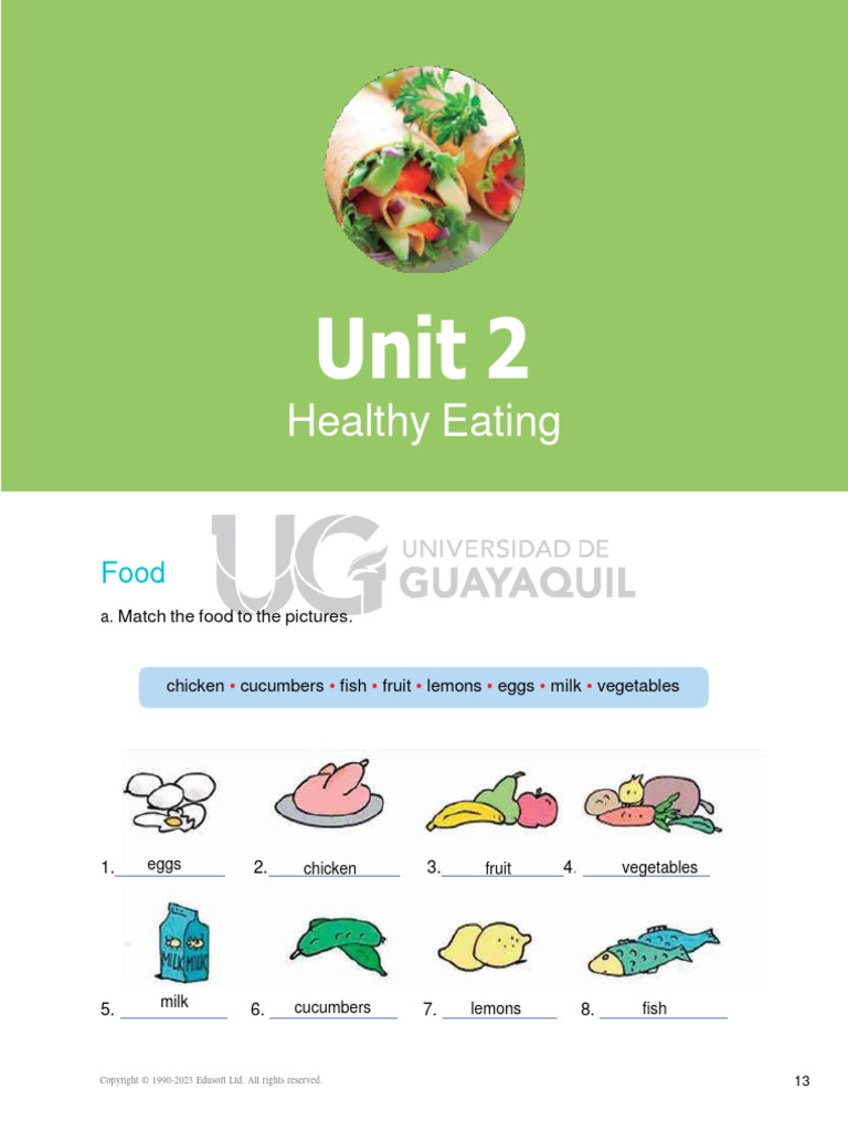 Unit 2 Healthy Eating | Download Free PDF | Salad | Healthy Diet