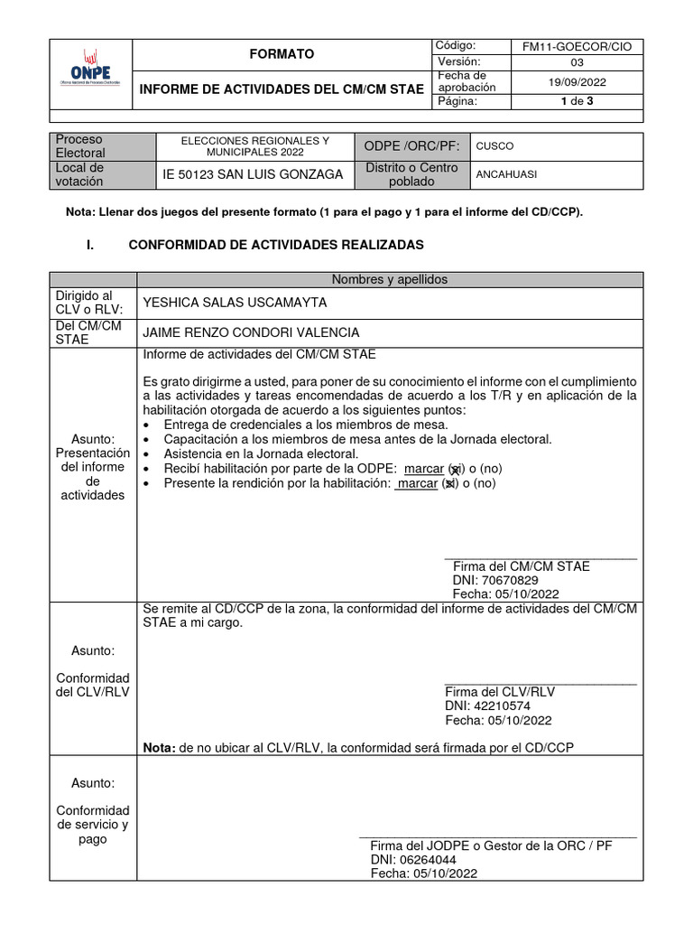 FM11 - Jaime Condori Valencia 5 | PDF | Elecciones | Gobierno