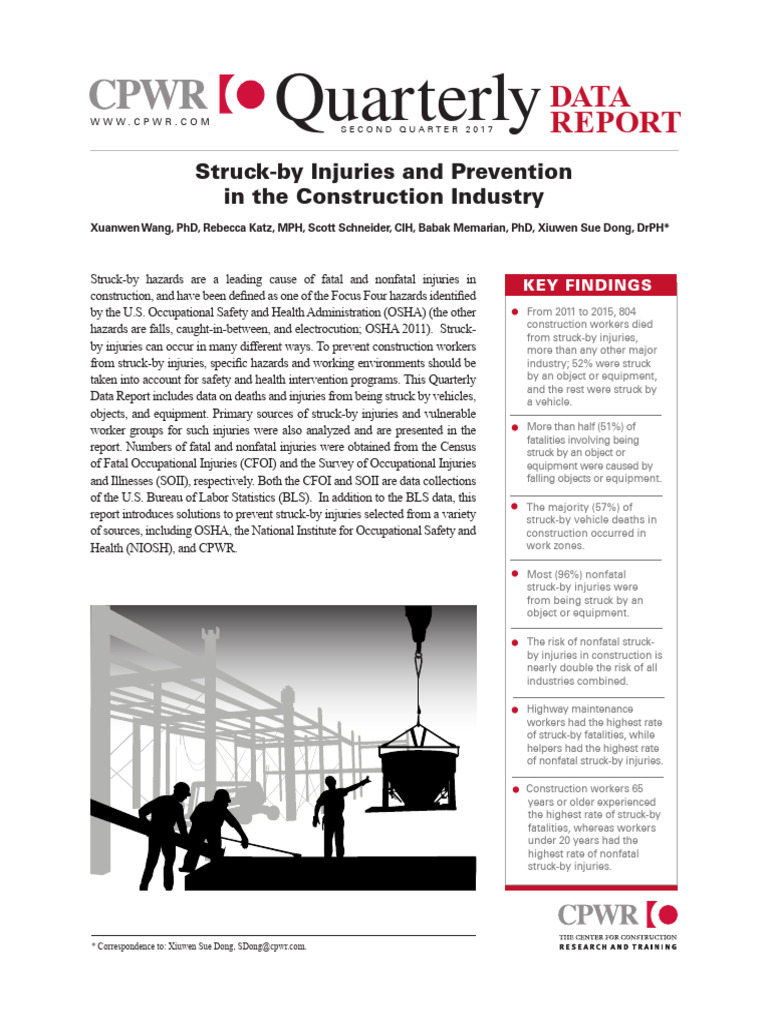 Struck-By Injuries and Prevention | PDF | Occupational Safety And Health