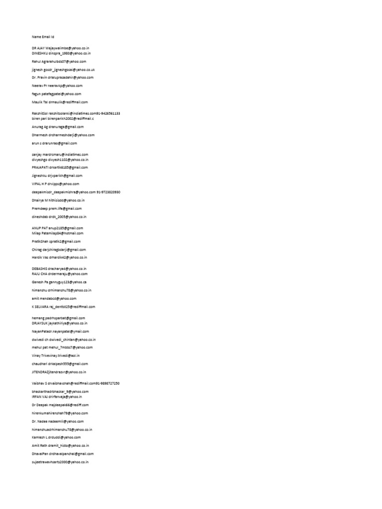 Doctors Data PDF 1 | Download Free PDF | Gujarat | Buildings And Structures