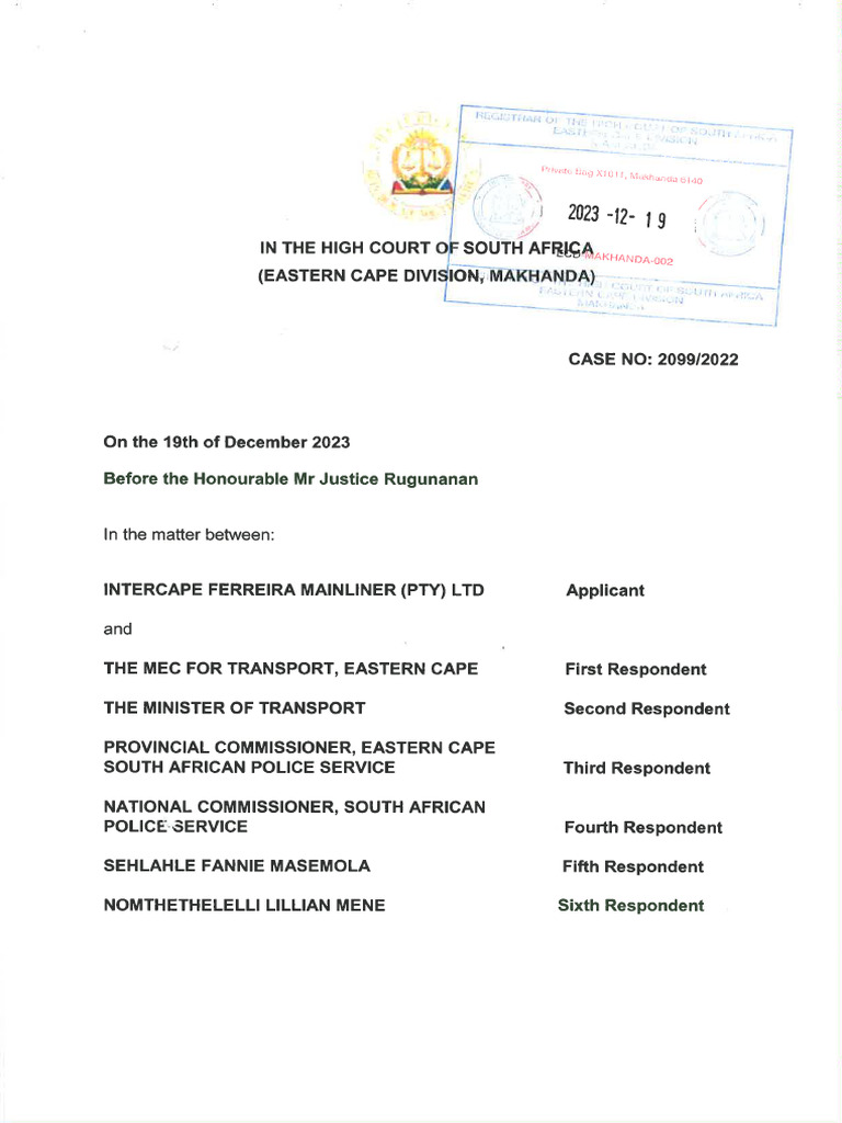 Court Order | PDF