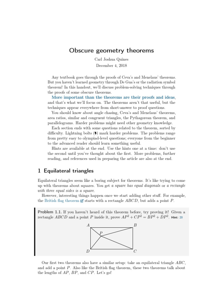 Obscure Geo TH Ms | PDF | Triangle | Area