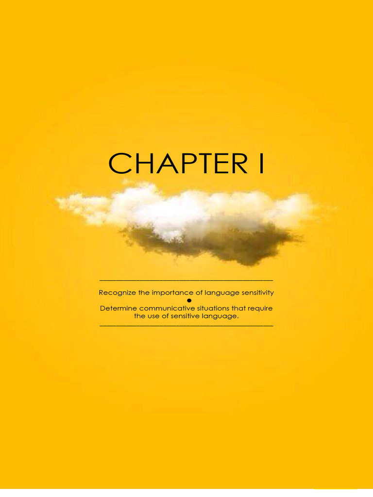 CHAPTER 1 Language Sensitivity | PDF