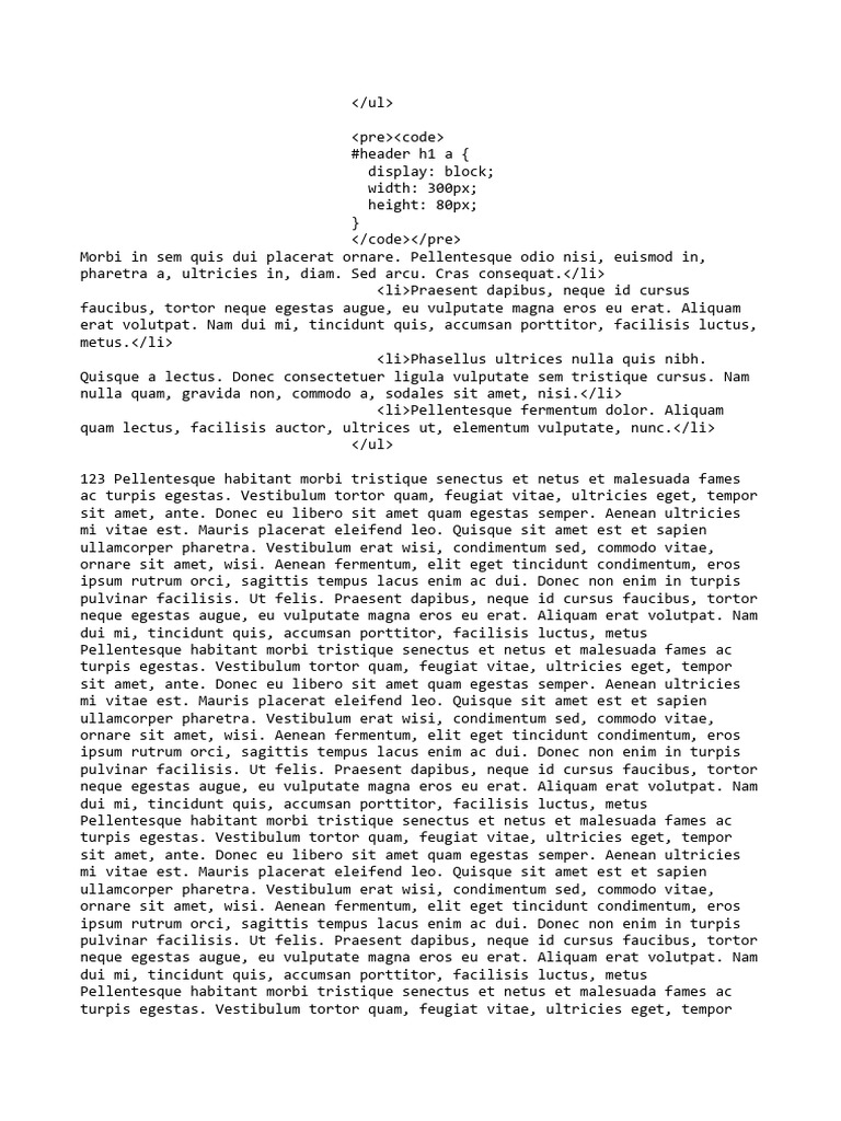 Class 123 Eu Vulputate | PDF